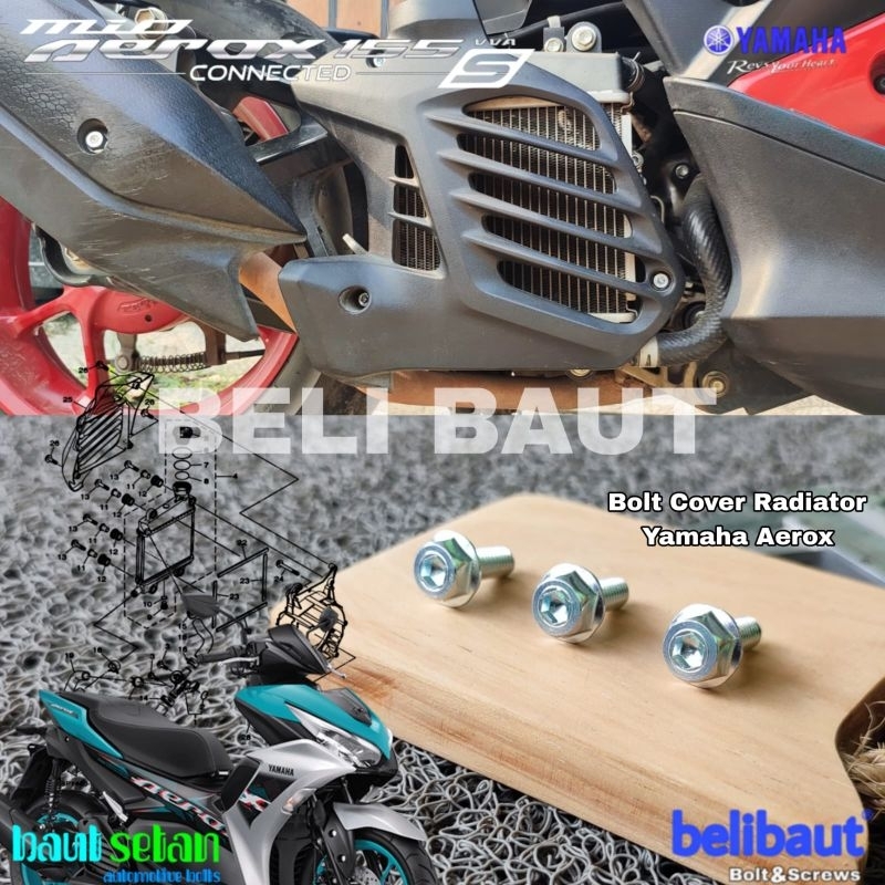Jual Baut Cover Radiator Yamaha Mio Aerox | Shopee Indonesia