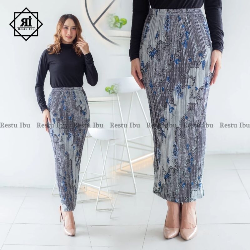 Jual Rok Plisket Batik Fit S - JUMBO All Size Motif Terbaru Batik ...