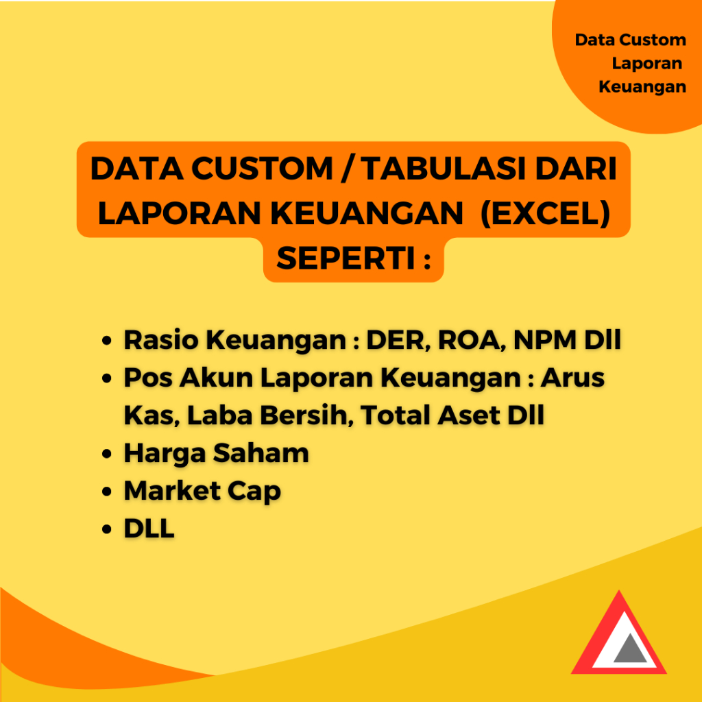 Jual Jasa TABULASI DATA DARI LAPORAN KEUANGAN | ROA ROE DAR DER NPM DLL ...