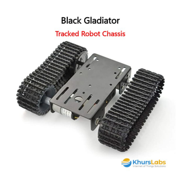 Jual Black Gladiator - Tracked Robot Chassis DIY Robotics Car Project Berkualitas | Shopee Indonesia