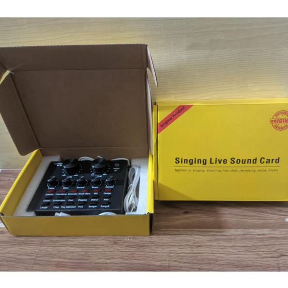 Jual BIG PROMO Sound card V8 Mixer Bluetooth SoundCard V8 Audio ...