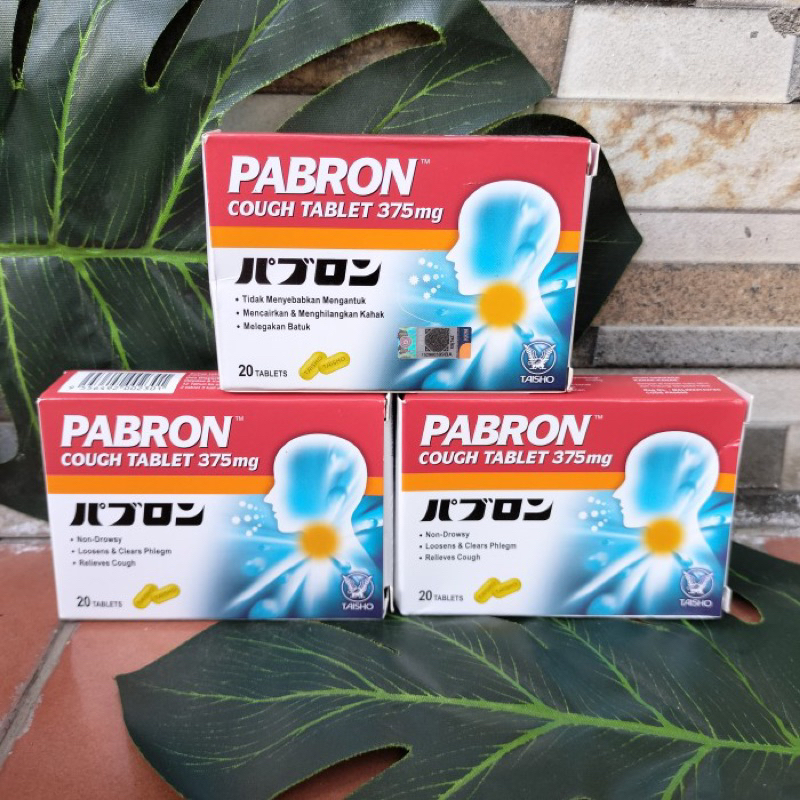 Jual PABRON COUGH TABLET 375MG/Obat Batuk Berdahak Original Malaysia ...