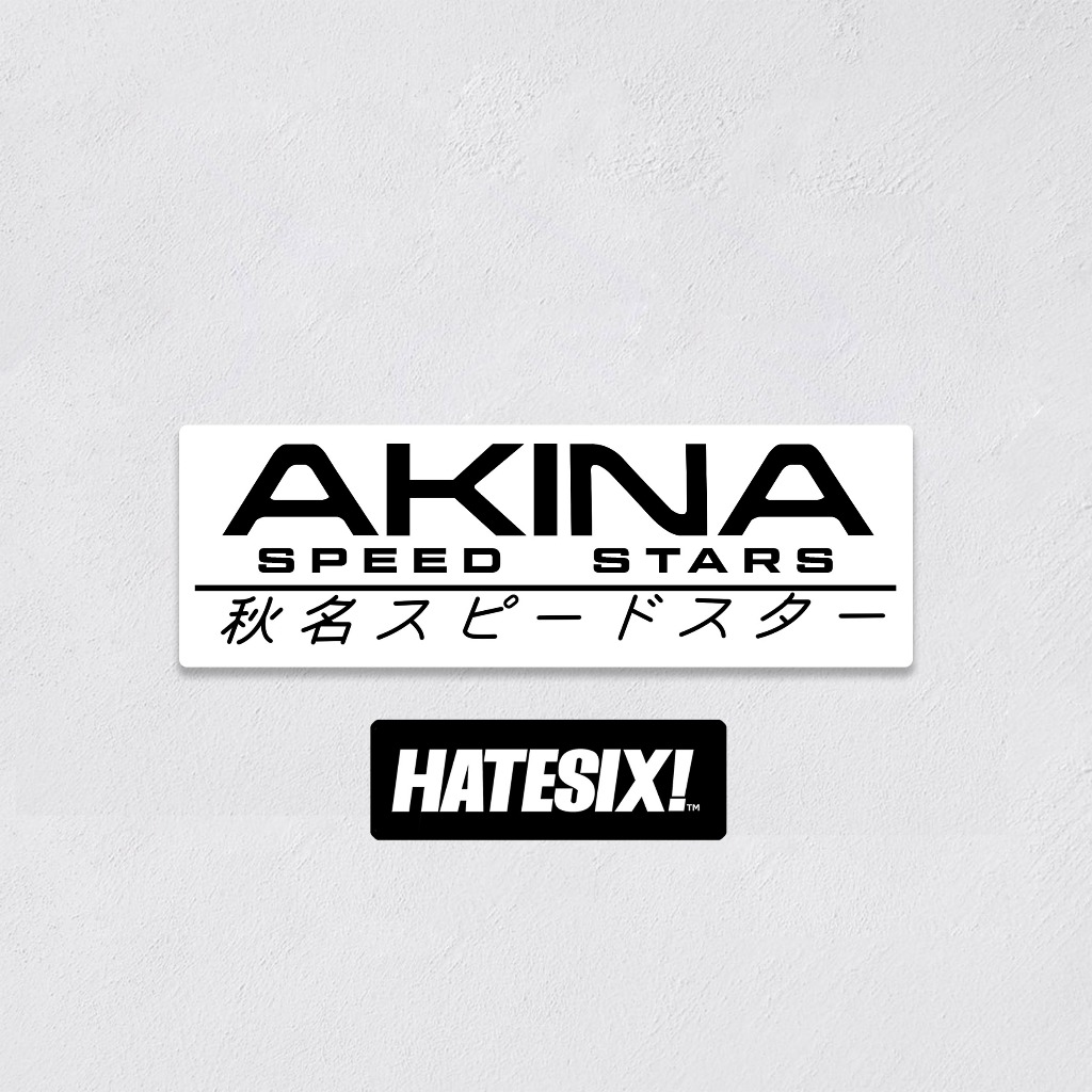 Jual Stiker Decal Akina Speed Star JDM Hatesix | Shopee Indonesia