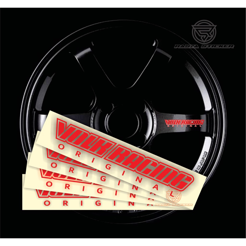Jual Sticker Velg Mobil VOLK RACING ORIGINAL Cutting | Shopee Indonesia