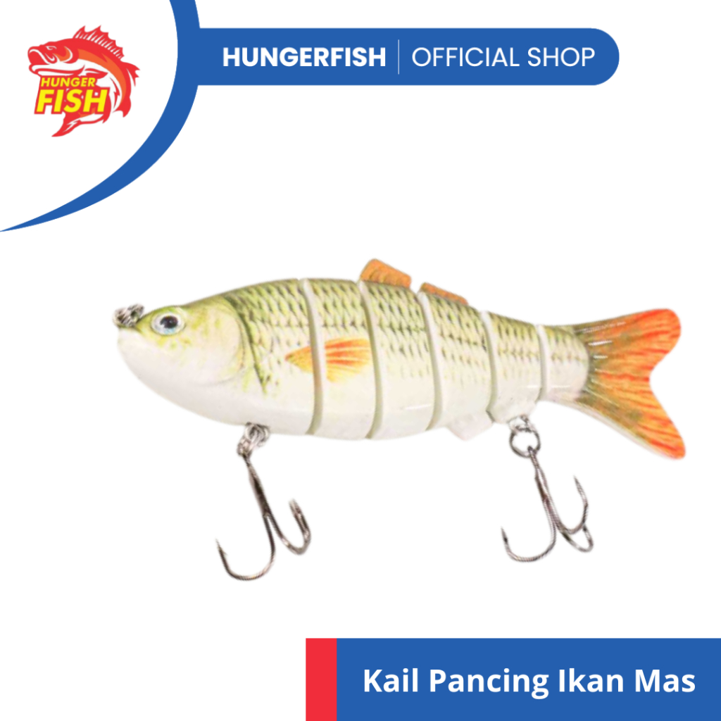 Jual HUNGERFISH - Kail Pancing Bentuk Ikan Mas Hidup Anti Mocel 2 Kail ...