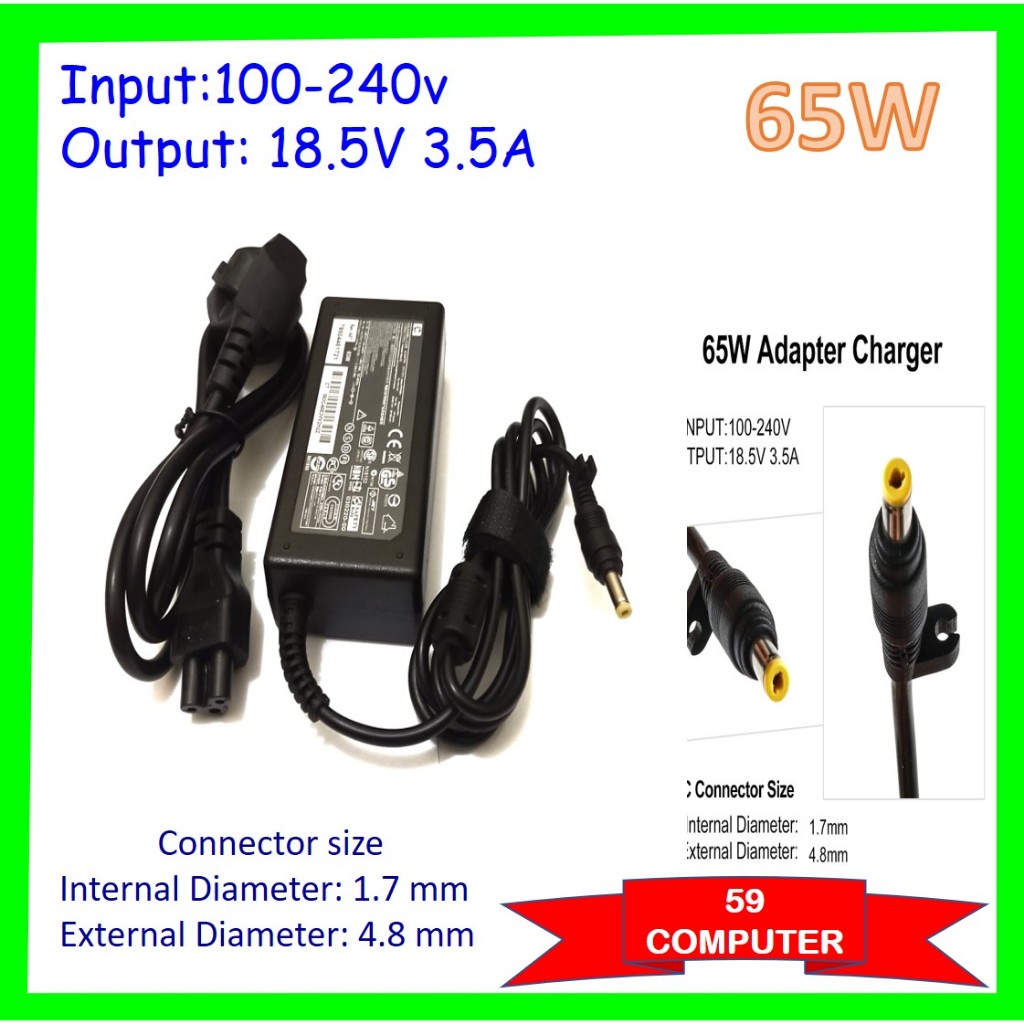 Jual Adapter Charger Laptop HP Compaq Presario V3000 V3100 V3200 V3300 ...