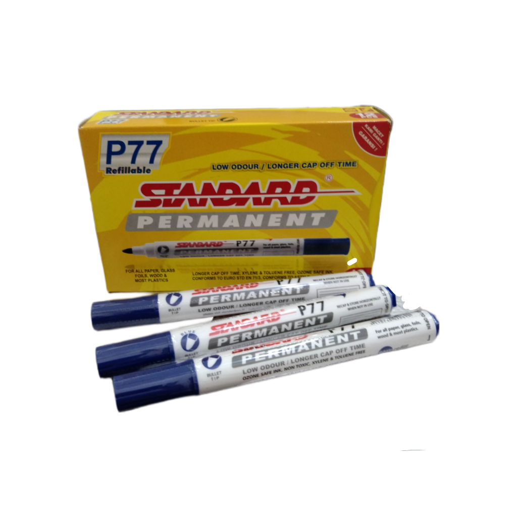 Jual Spidol Permanent Standar P77 perpcs | Shopee Indonesia