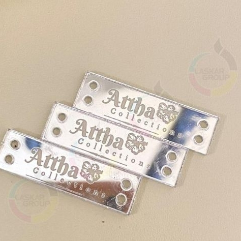 Jual akrilik custom, label akrilik, label hijab, label baju, label tas ...