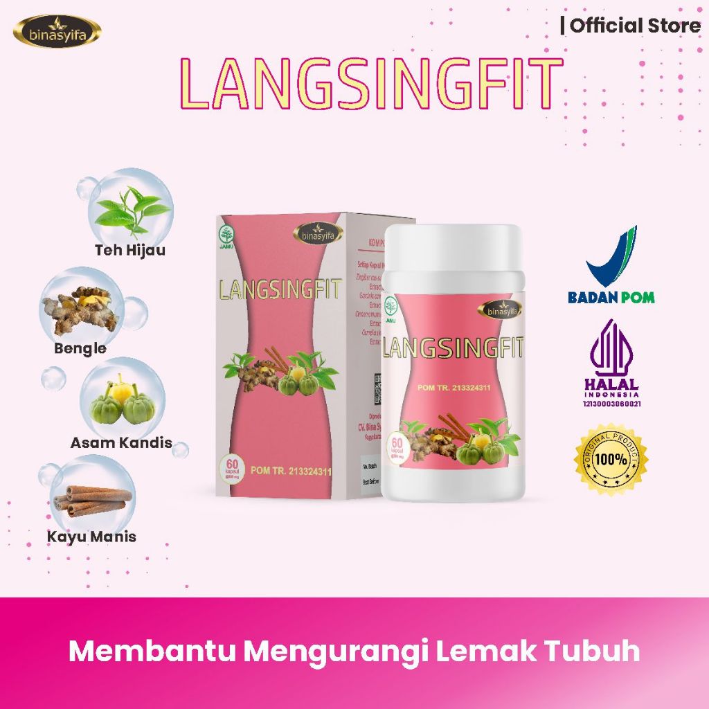 Jual LANGSINGFIT Obat Diet Pelangsing Langsing Penurun Berat Badan BPOM ...
