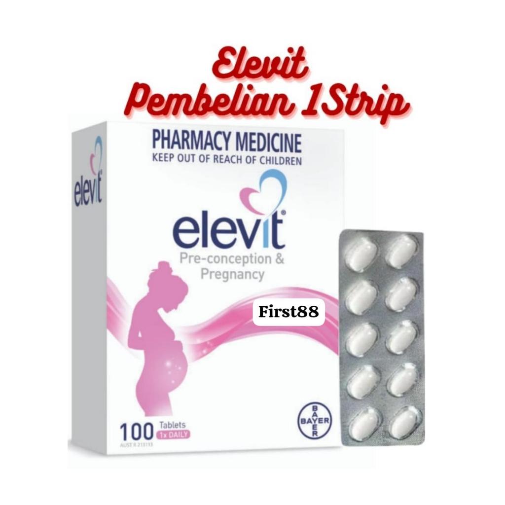 Jual Elevit Multivitamin ibu hamil dan ibu menyusui1 strip 6 tablet // 30 tablet | Shopee Indonesia