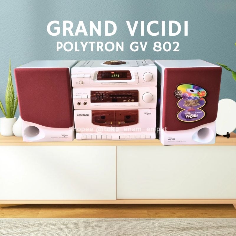 Jual GRAND VICIDI POLYTRON GV 802 GV802 2 WAY SPEAKER AUDIO HOME ...