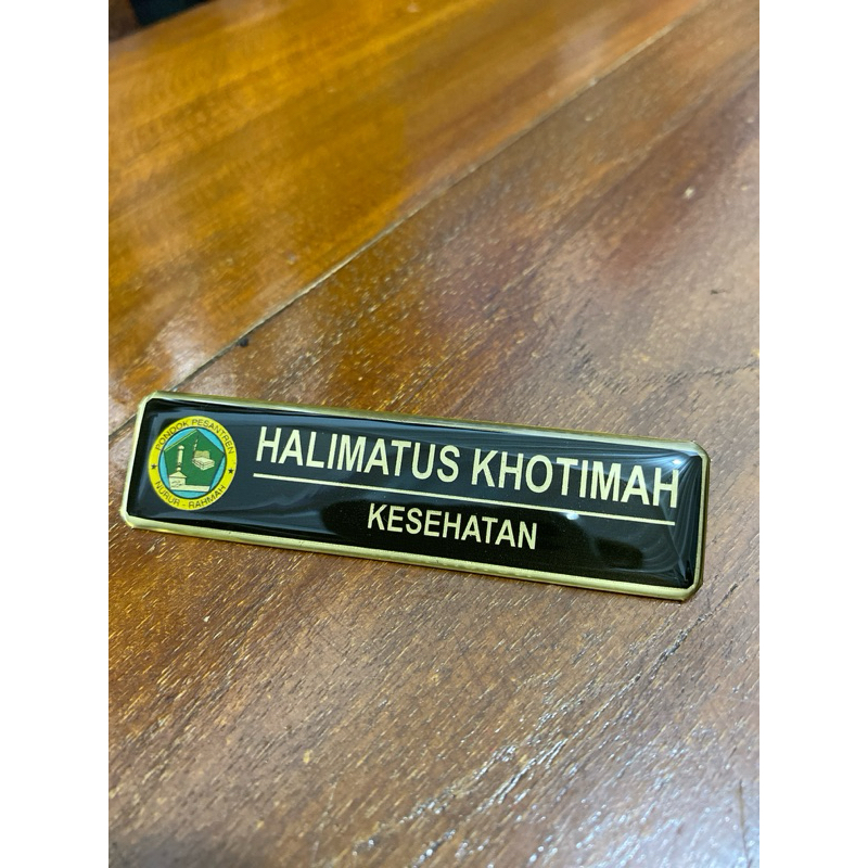 Jual Name Tag Nama Dada Magnet Peniti Kuningan & Akrilik Resin - Dokter ...