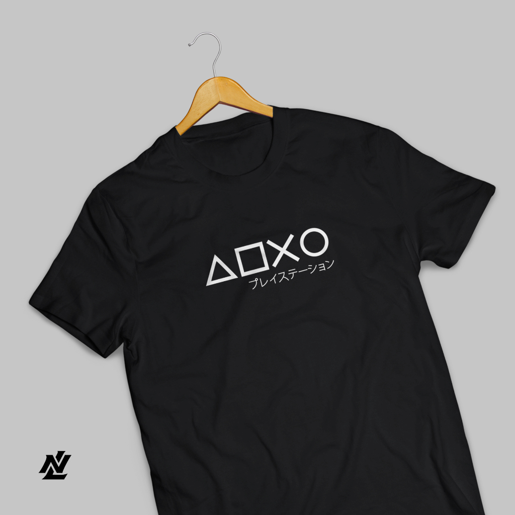 Jual Kaos Custom Tshirt Playstation PS Button Japan - Kaos Gaming ...