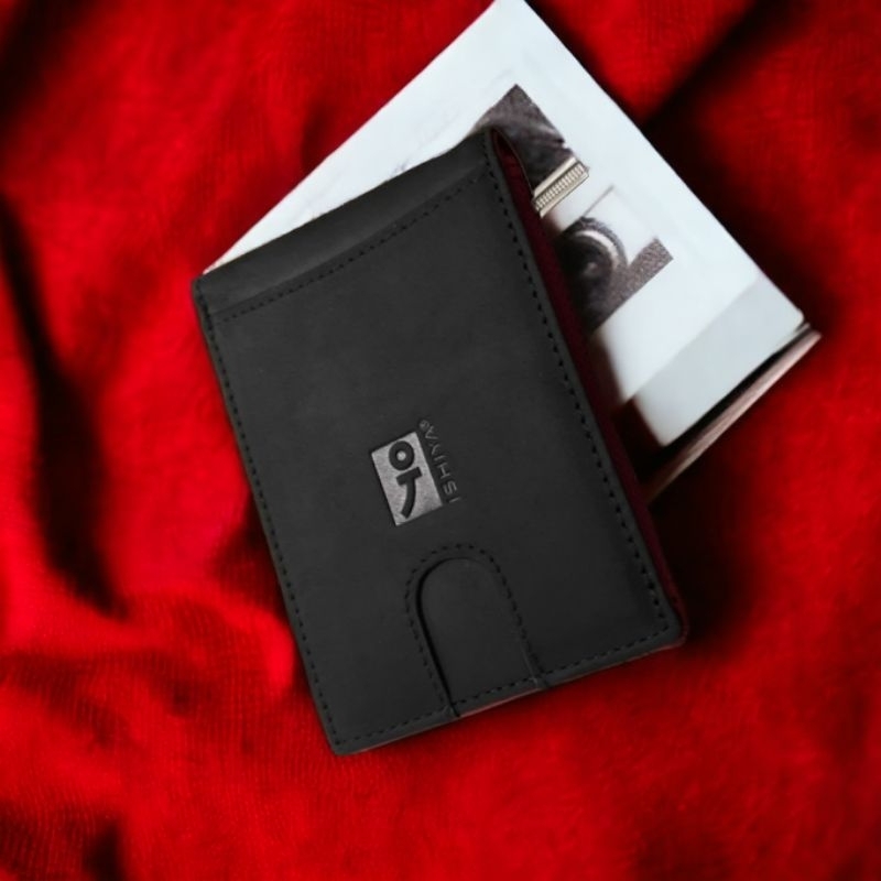 Jual Dompet Pria Kulit Mini Slim Wallet Kulit Sapi Asli Mewah ISHIYA ...