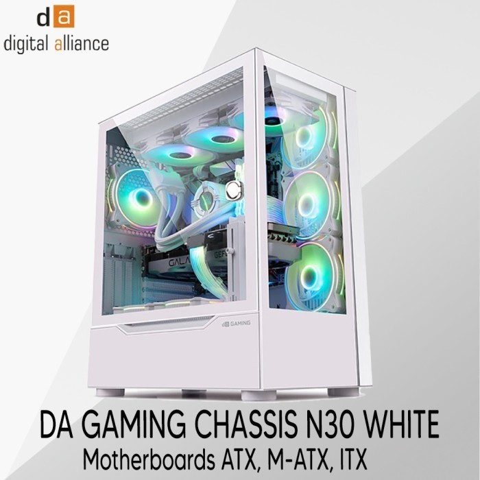 Jual CASING DIGITAL ALLIANCE N30 ATX GAMING CASE WHITE | Shopee Indonesia