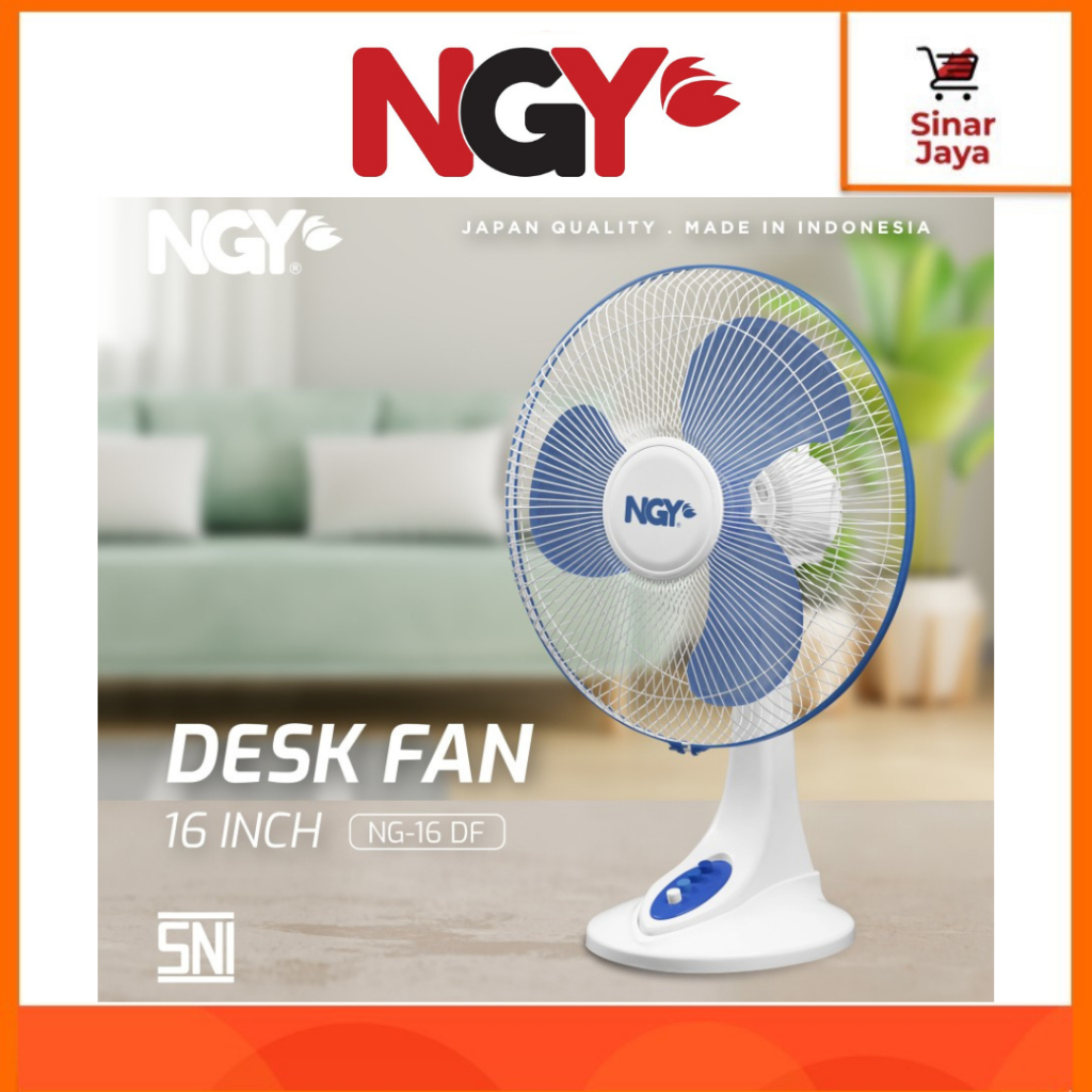 Jual NGY / NAGOYA NG-16 DF Desk Fan / Kipas Angin Meja 16 Inci | Shopee ...