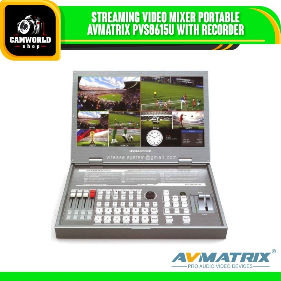 Jual AVMATRIX PVS0615U Streaming Video Mixer Portable with Recorder ...