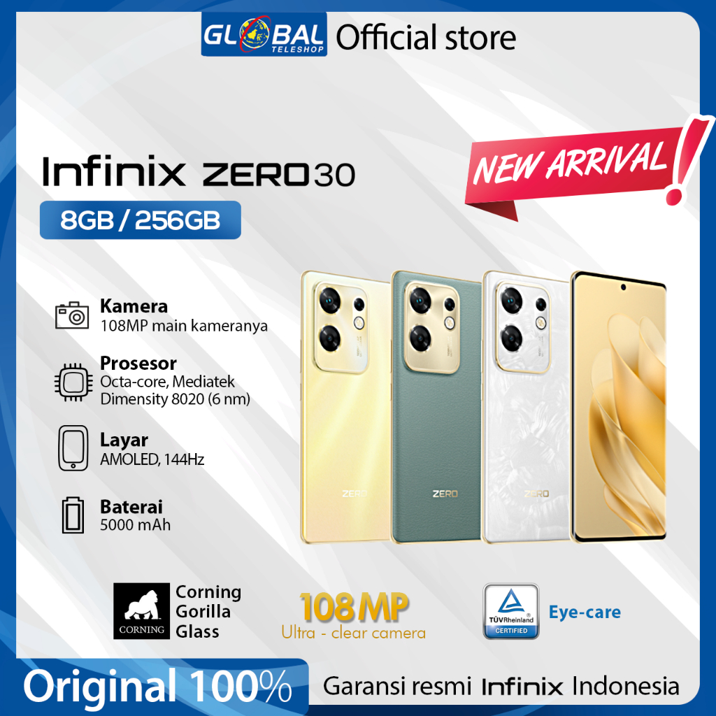 Jual Infinix Zero 30 5G / LTE 4G 12/256 GB 8/256 GB Garansi Resmi | Shopee Indonesia