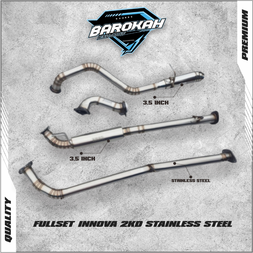 Jual Knalpot Fullsystem Innova Diesel 2KD Innova Reborn Fortuner VNT ...