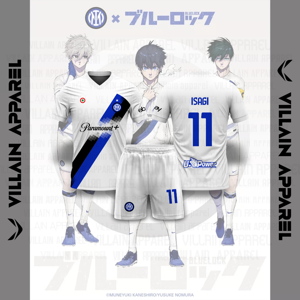 Jual Jersey Football Motif VL Replika Anime Inter Milan x Blue lock ...