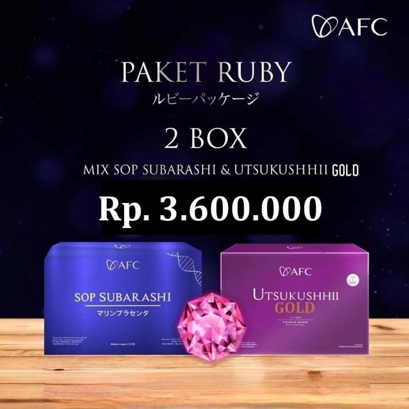 Jual 1 PAKET SOP SUBARASHI DAN UTSUKUSHI GOLD AFC JAPAN UTSUKUSHHII ...