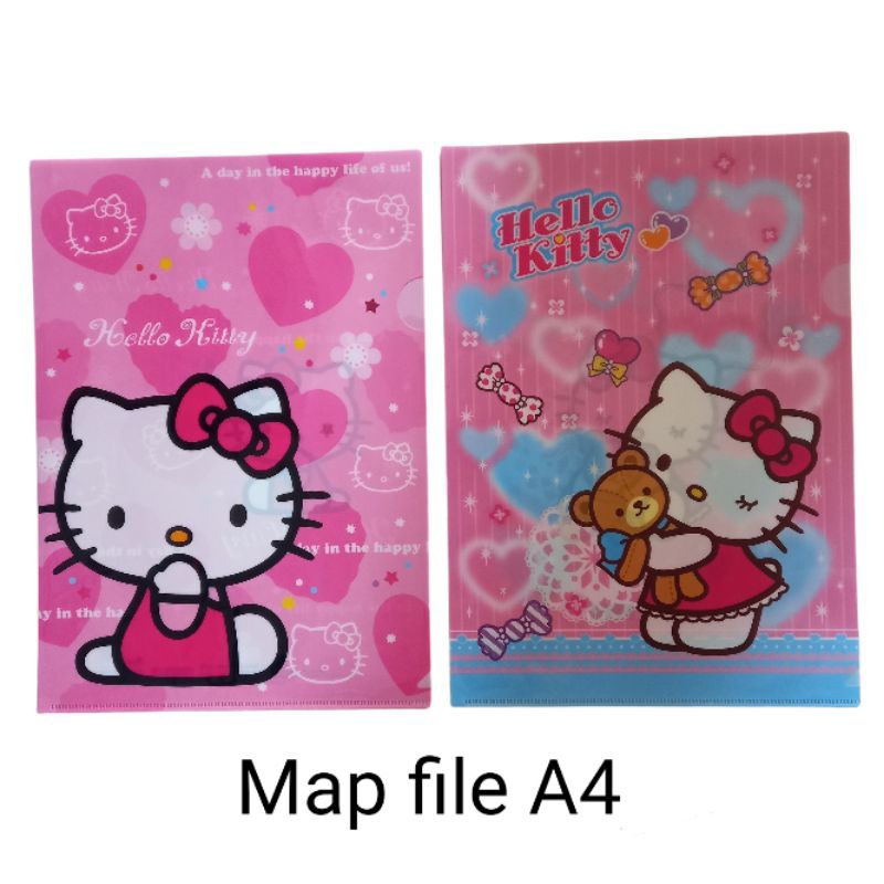 Jual Map A4 Hello Kitty / Map plastik hello kitty A4 / Map dokumen ...