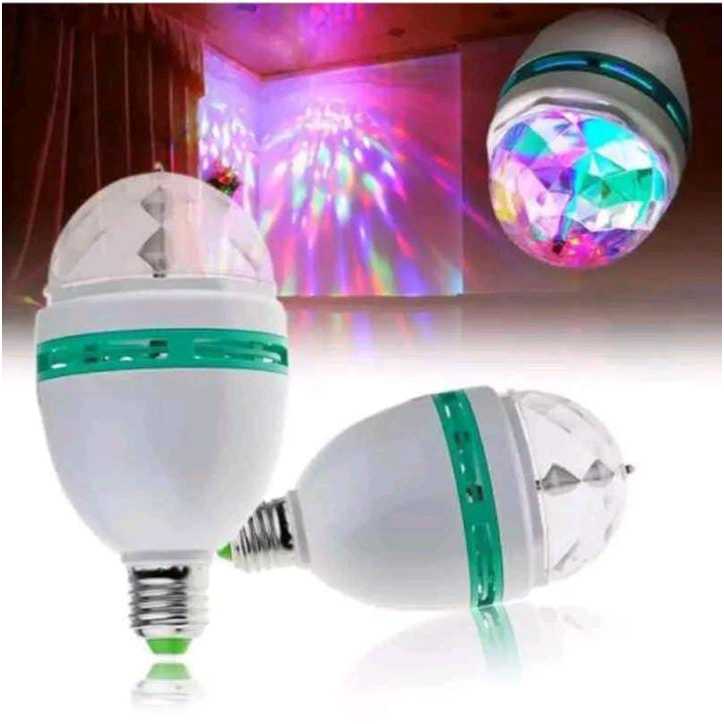 Jual Lampu Disco Putar/LED Fitting Putar Otomatis Disko Warna Warni RGB ...