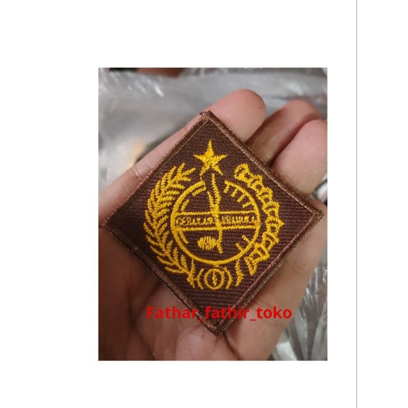 Jual Bed Pramuka Tunas Putra Lis Coklat Bordir | Shopee Indonesia