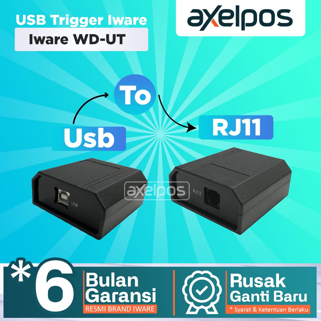 Jual Axelpos USB CASH DRAWER TRIGGER USB INTERFACE (Converter RJ11 to ...