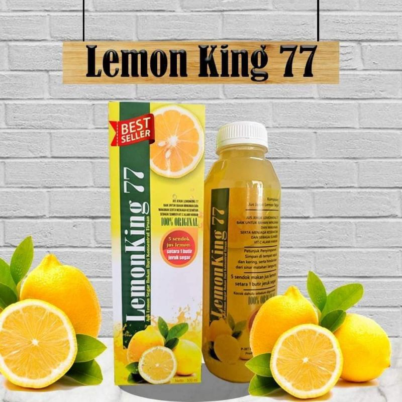 Jual Sari Lemon Asli Lemon King 77 Minuman Kesehatan Alami 500ml | Shopee Indonesia