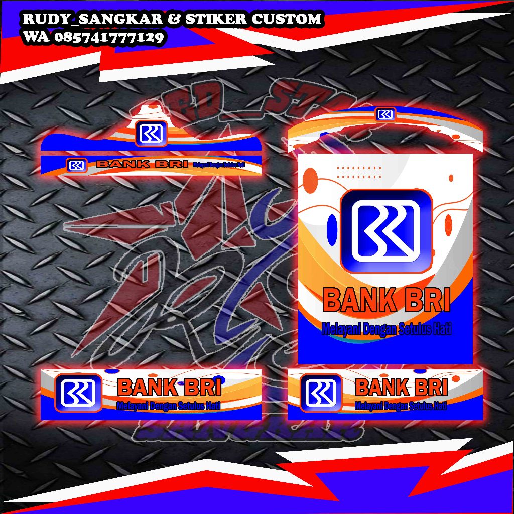 Jual STIKER DECAL MOTIF BRI STIKER SANGKAR RADJA EBOD BNR DIAMOND ...