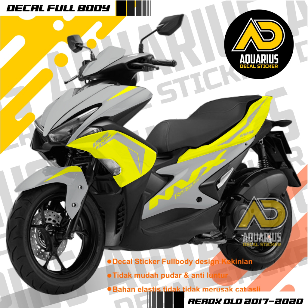 Jual Decal Fullbody Aerox Old 2017-2020 / Sticker Variasi Yamaha Aerox ...