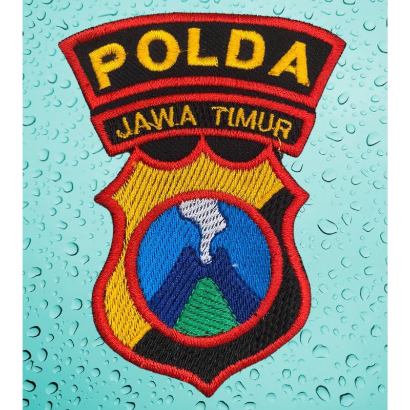 Jual logo bordir polda jawa tengah dan jawa timur satpam security ...