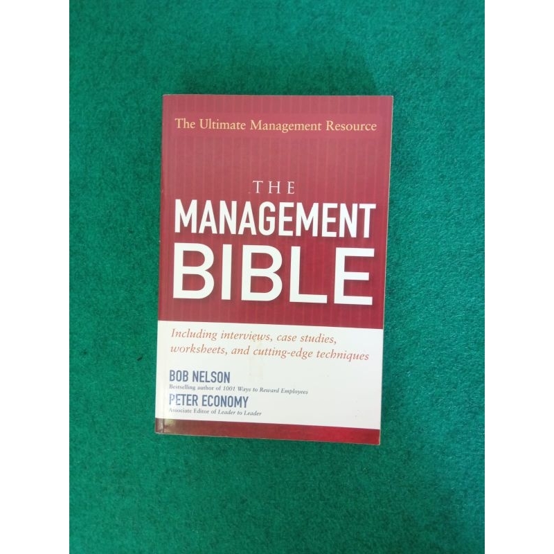 Jual Buku The Management Bible by Bob Nelson & Peter Economy [Ori ...