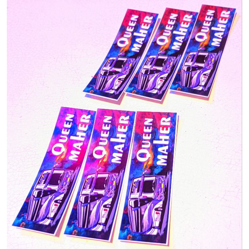 Jual COD Stiker Buss Ratu Maher Premium ( 40 stiker + bonus ) | Shopee ...