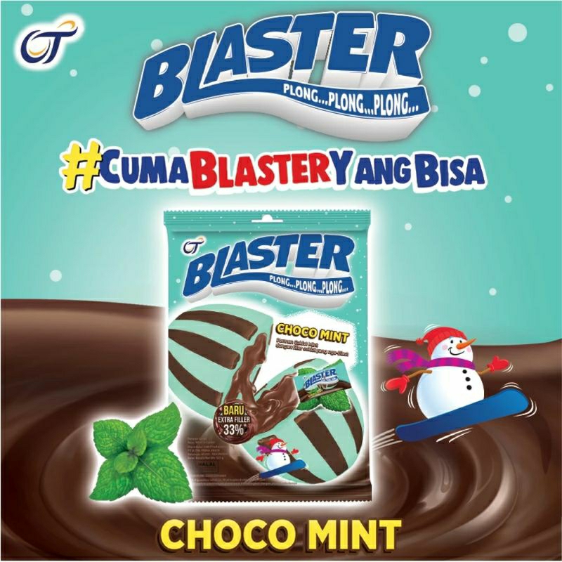 Jual Blaster permen choco mint 125g | Shopee Indonesia