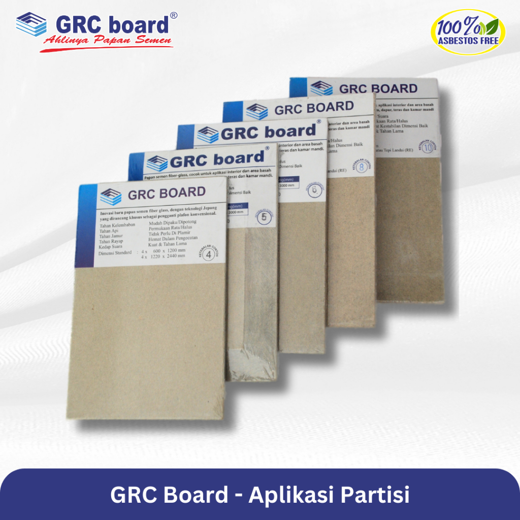 Jual GRC Board - Aplikasi Partisi - Papan semen GRC - Variasi Ukuran ...
