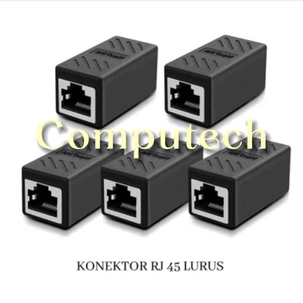 Jual Barrel Konektor barel RJ45 Cat.6 FTP Female to Female Jack Single ...