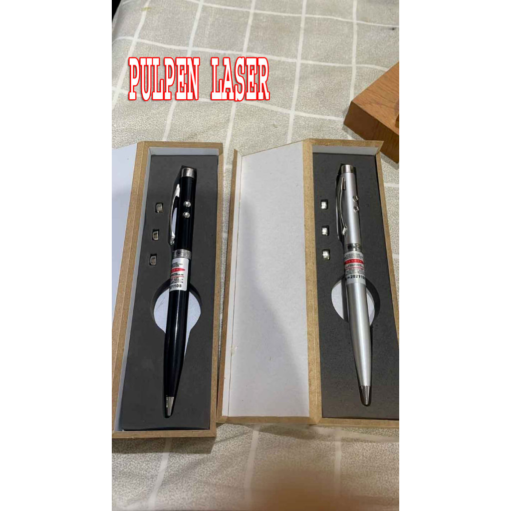 Jual PULPEN LASER POINTER 3 IN 1 + BOX / PULPEN PROMOSI | Shopee Indonesia