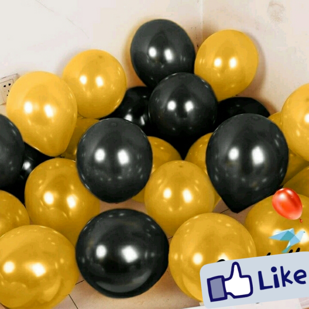 Jual {isi 30 pcs} MIX Balon metalik BIRU TUA BIRU MUDA PUTIH / Balon ...