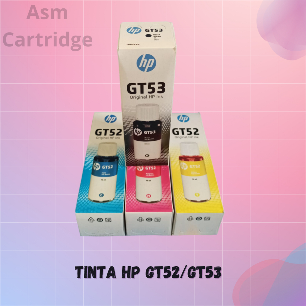 Jual Tinta HP GT52 GT53 1 set / 4 Warna For Printer GT5810 GT5820 New ...