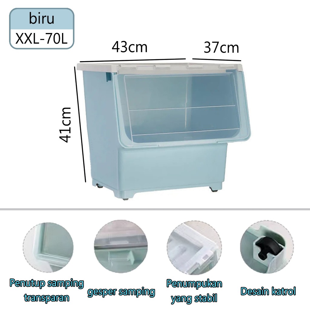 Jual plastik box Tempat Penyimpanan Container box Kotak Penyimpanan ...