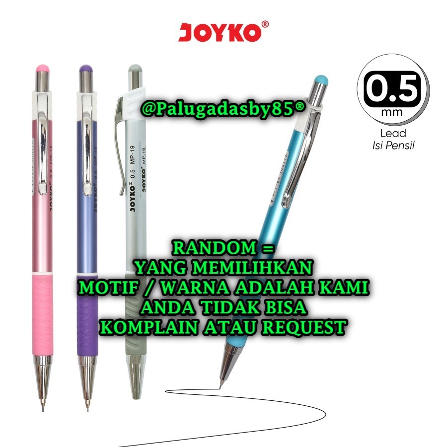 Jual (1 Biji) Pensil Mekanik JOYKO MP-01 0.5 / Mechanical Pencil Joyko MP-01 0.5 mm / Joyko MP01 ...
