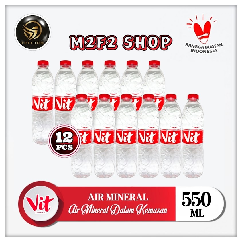 Jual Air Mineral Vit Botol Tanggung Plastik Pet - 550 ml (Kemasan 12 ...
