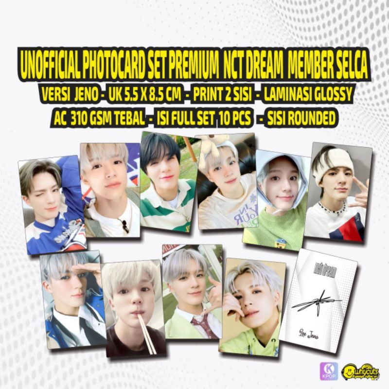 Jual Photocard set premium Unofficial NCT Dream member selca / isi 10pcs / print 2 sisi ...