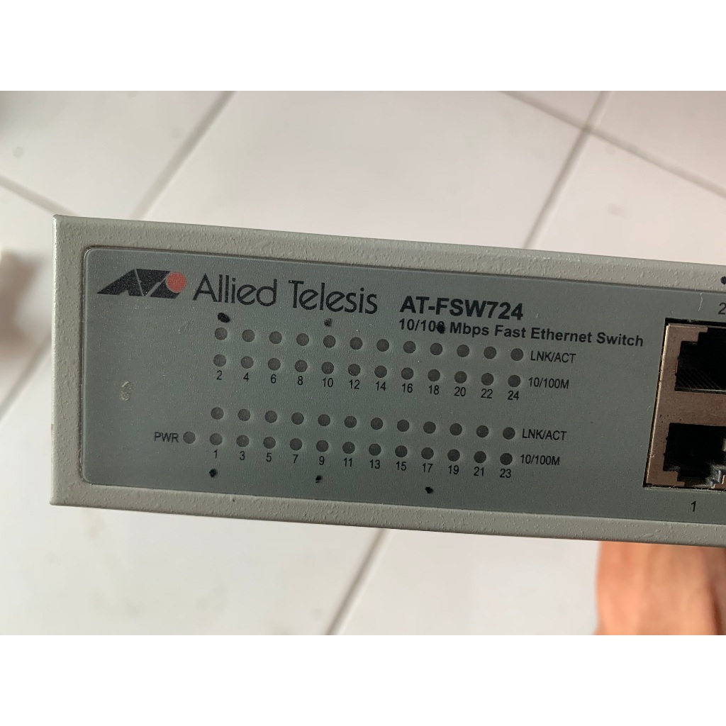 Jual SWITCH HUB ALLIED TELESIS AT-FSW724 24 PORT 10/100 FAST ETHERNET SWITCH | Shopee Indonesia