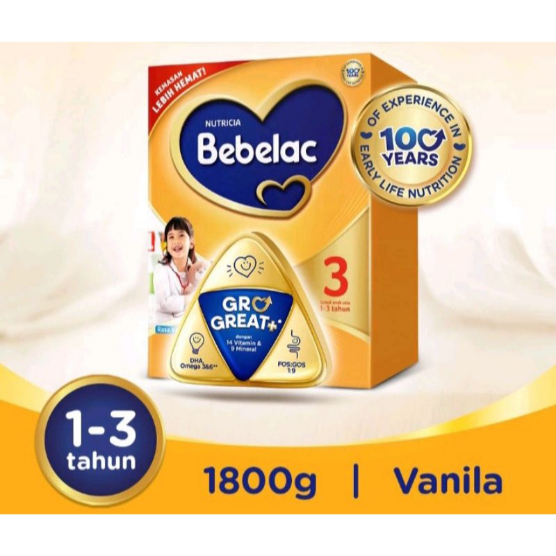 Jual Bebelac 3 dan 4 Vanila dan Madu 1800 gram (exp 2026) | Shopee ...