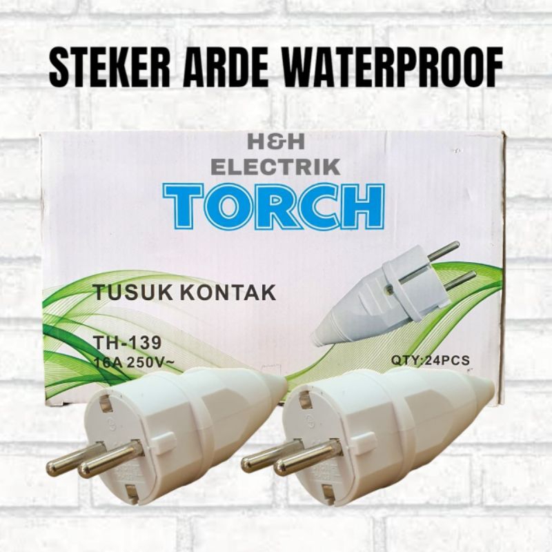 Jual Colokan Listrik / Steker Arde Tahan Air Hujan Waterproof Torch TH ...