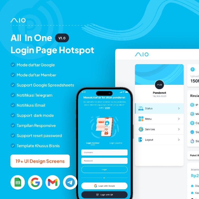 Jual login page hotspot AIO V1.0 | Shopee Indonesia
