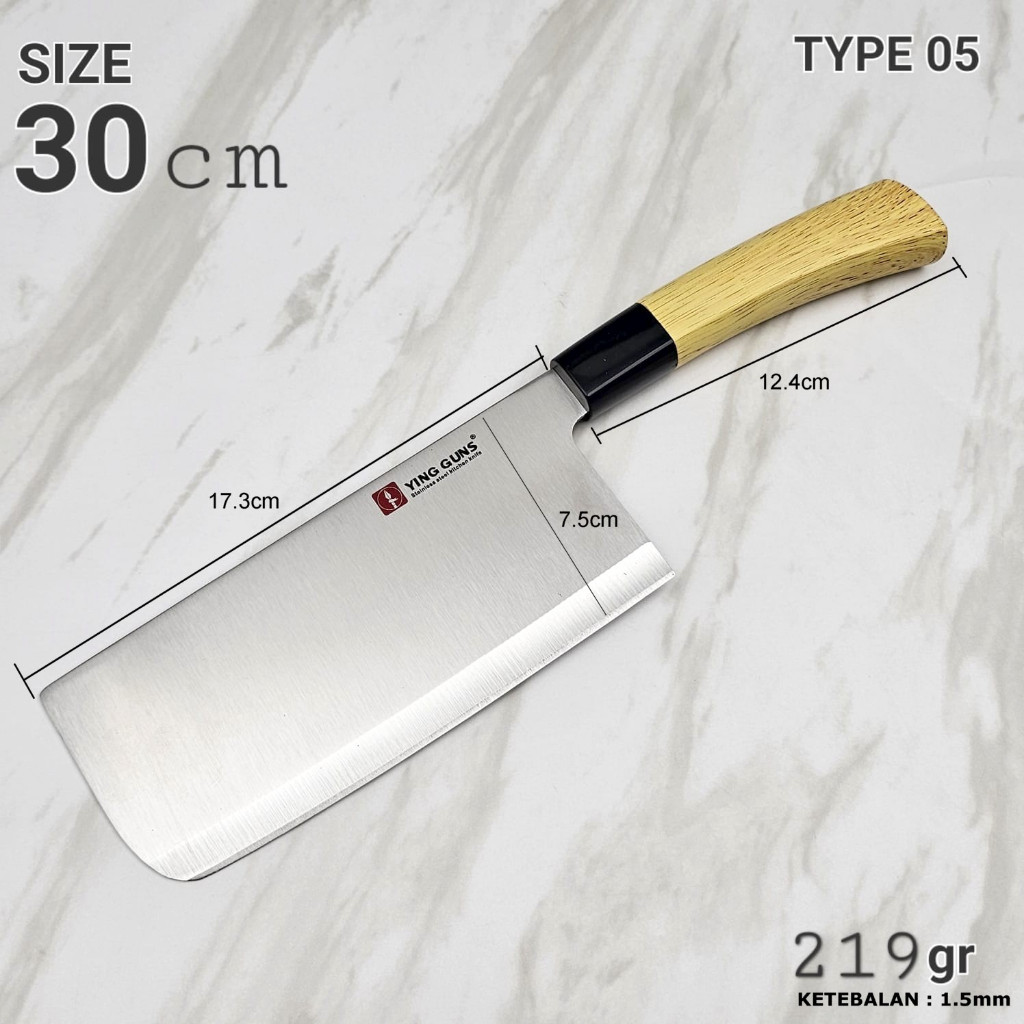Jual Pisau Dapur Stainless-Chef Knife Ying Guns | Shopee Indonesia